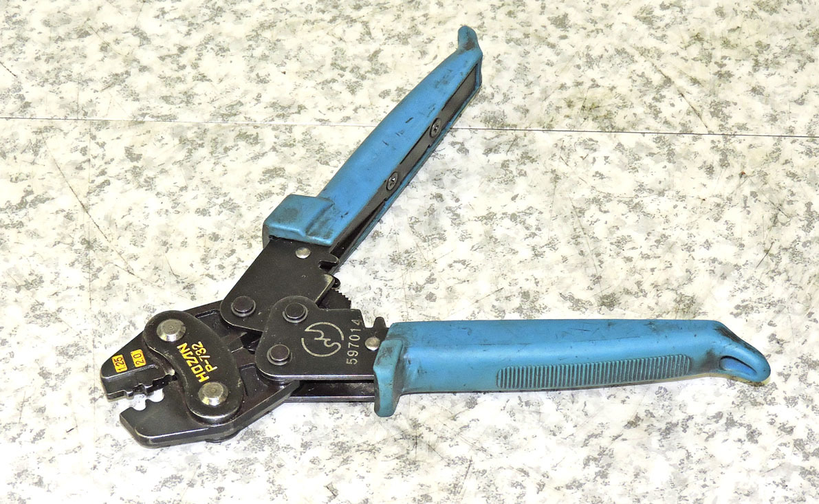 Yahoo!オークション - HOZAN 圧着ペンチ（裸圧着端子・裸圧着スリ...