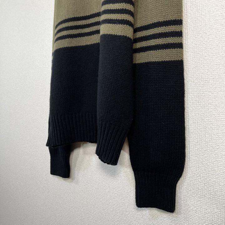 美品】アディダス/adidas ニット セーター ロゴ刺繍 常田大希 美品】アディダス/adidas ニット セーター ロゴ刺繍 常田大希