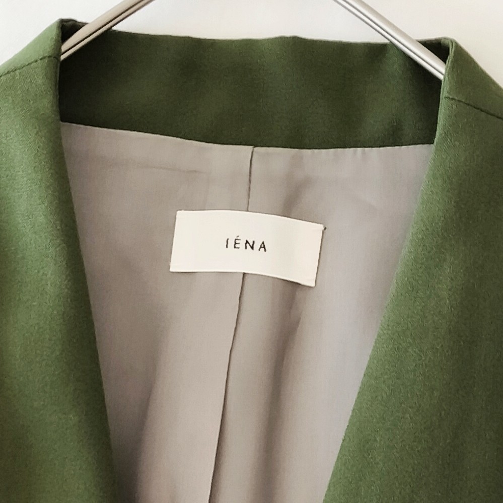 IENA イエナ VI/PE Vネックコート ロングコート カーキ 40 IENA イエナ VI/PE Vネックコート ロングコート カーキ 40