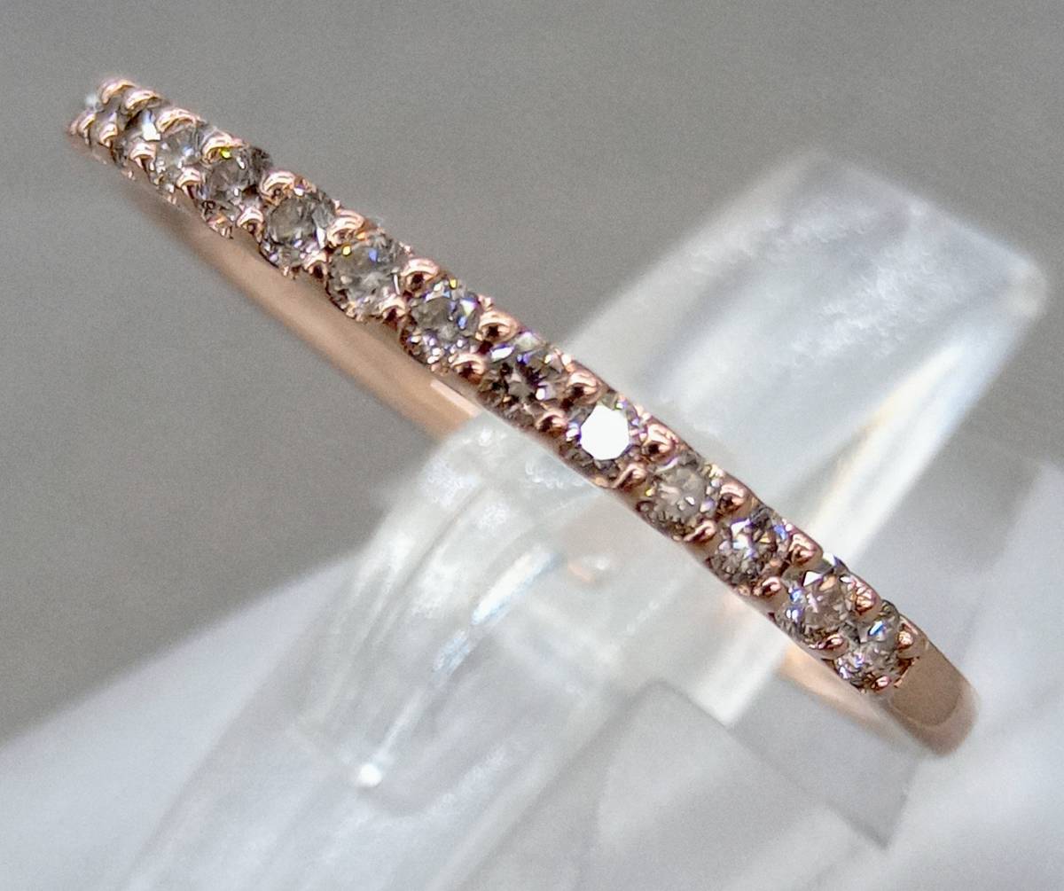 Yahoo!オークション - ダイヤ付リングK10PG ＃9 D0.15ct 0.9g リング