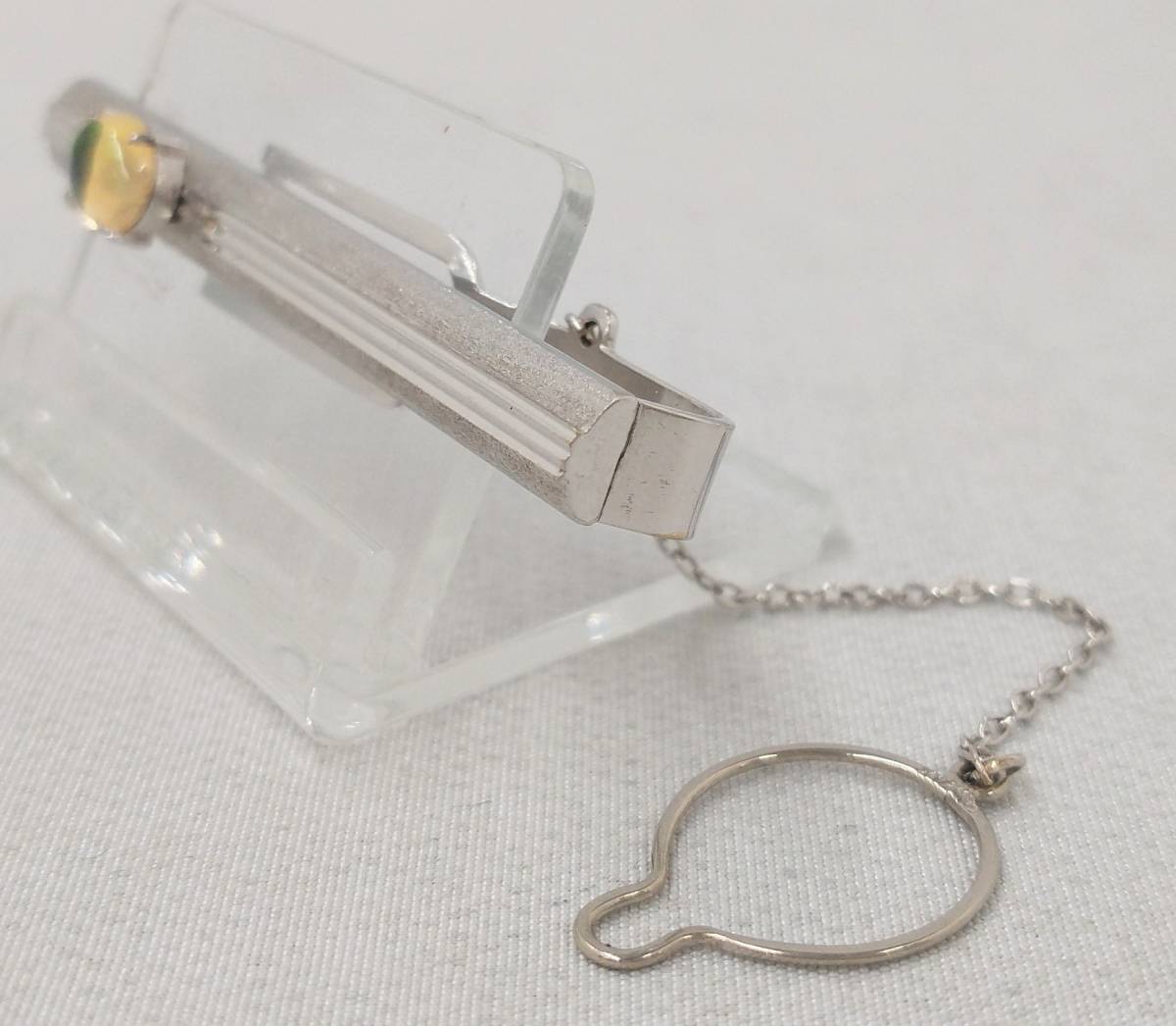 Yahoo!オークション - K14WG 総重量5.3g タイピン 14金 ホワイトゴール...