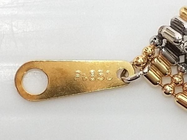 Yahoo!オークション - K18 Pt850 43cm 21.3g デザインネックレス 750 ...