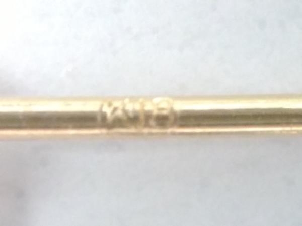 Yahoo!オークション - K18 イエローゴールド ピアス 総重量1.31g スタ...