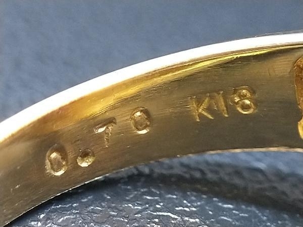 Yahoo!オークション - K18 18金 YG ダイヤモンド レッド 赤石 カラース...