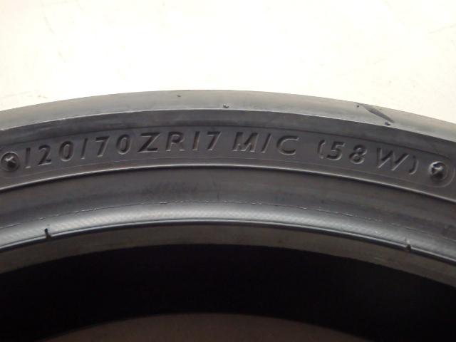 Yahoo!オークション - B1256-ダンロップ SPORTMAX α-14F 120/70R17 58...