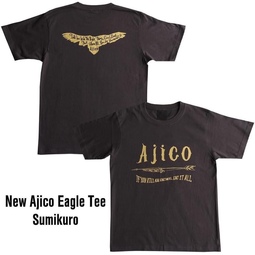 Yahoo!オークション - AJICO アジコ New Ajico Eagle Tee スミ黒 サイ...