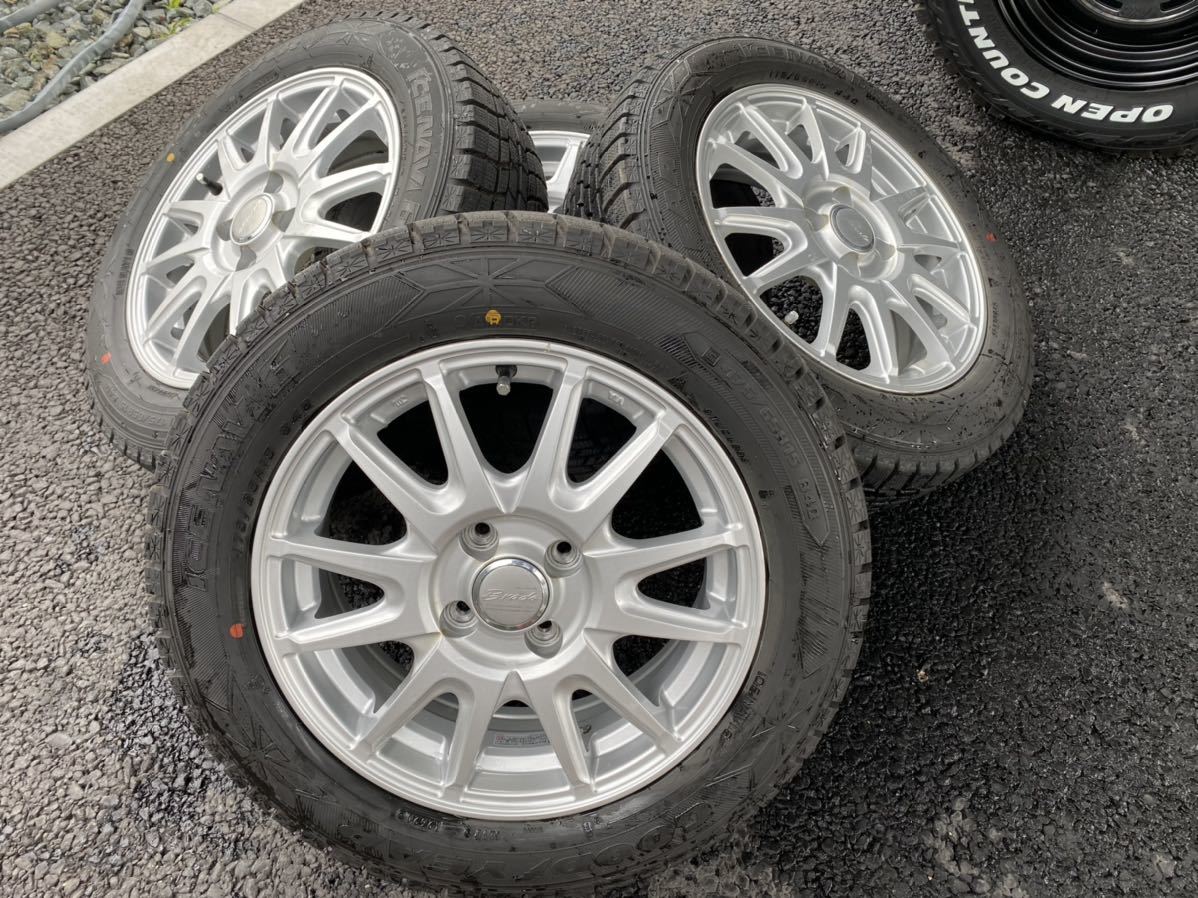 Yahoo!オークション - 175/65r15 スタッドレスホイールセット アクア使...