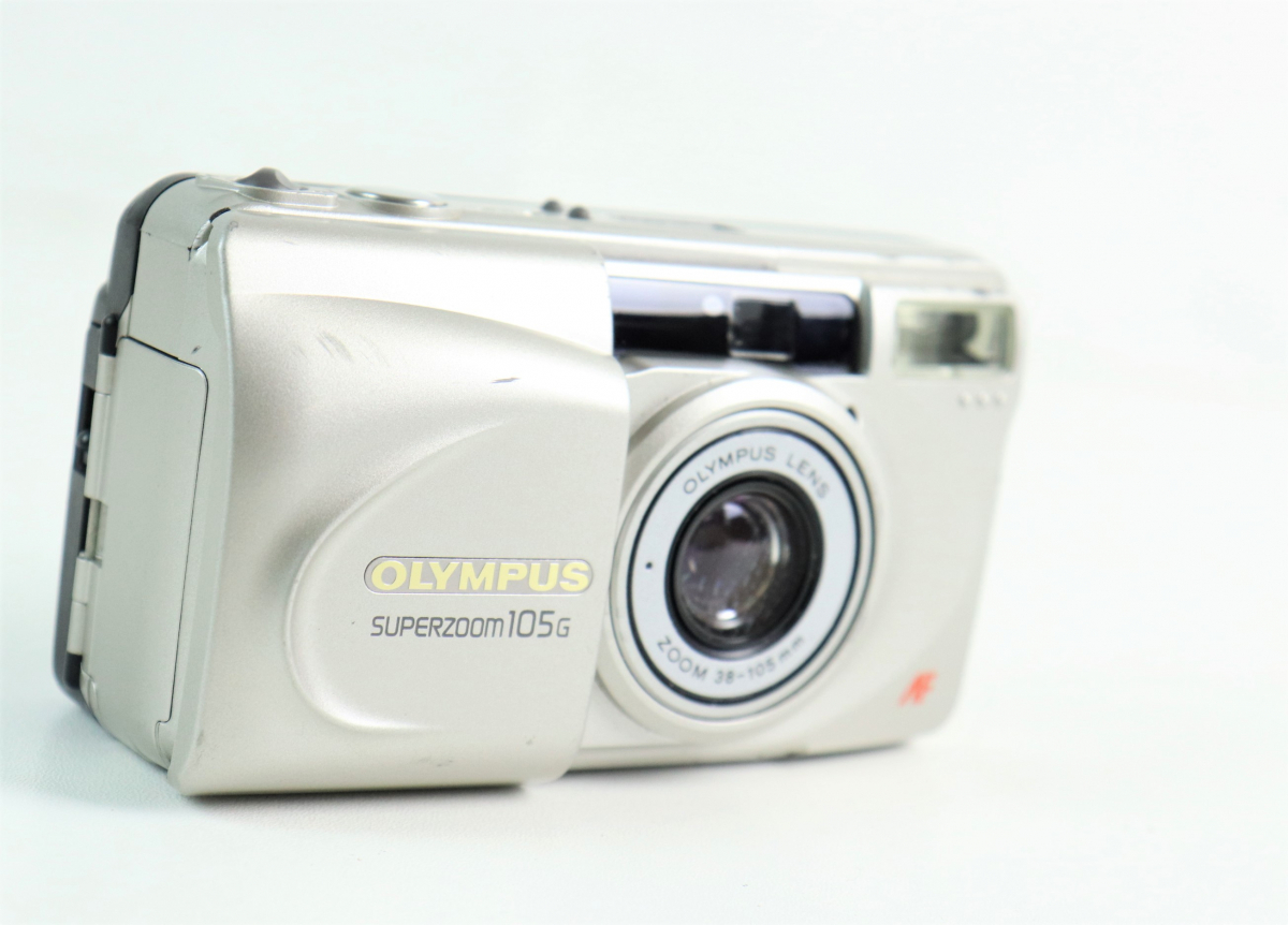 Yahoo!オークション - OLYMPUS SUPER ZOOM 105G フィルムカメラ オリン...