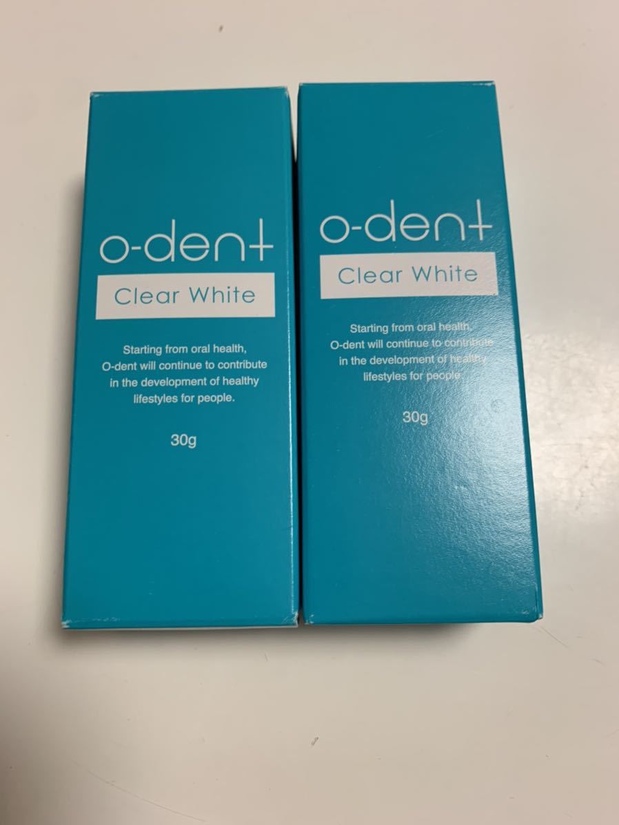 Yahoo!オークション - o-dent オーデントクリアホワイト 30g 2個 新品...