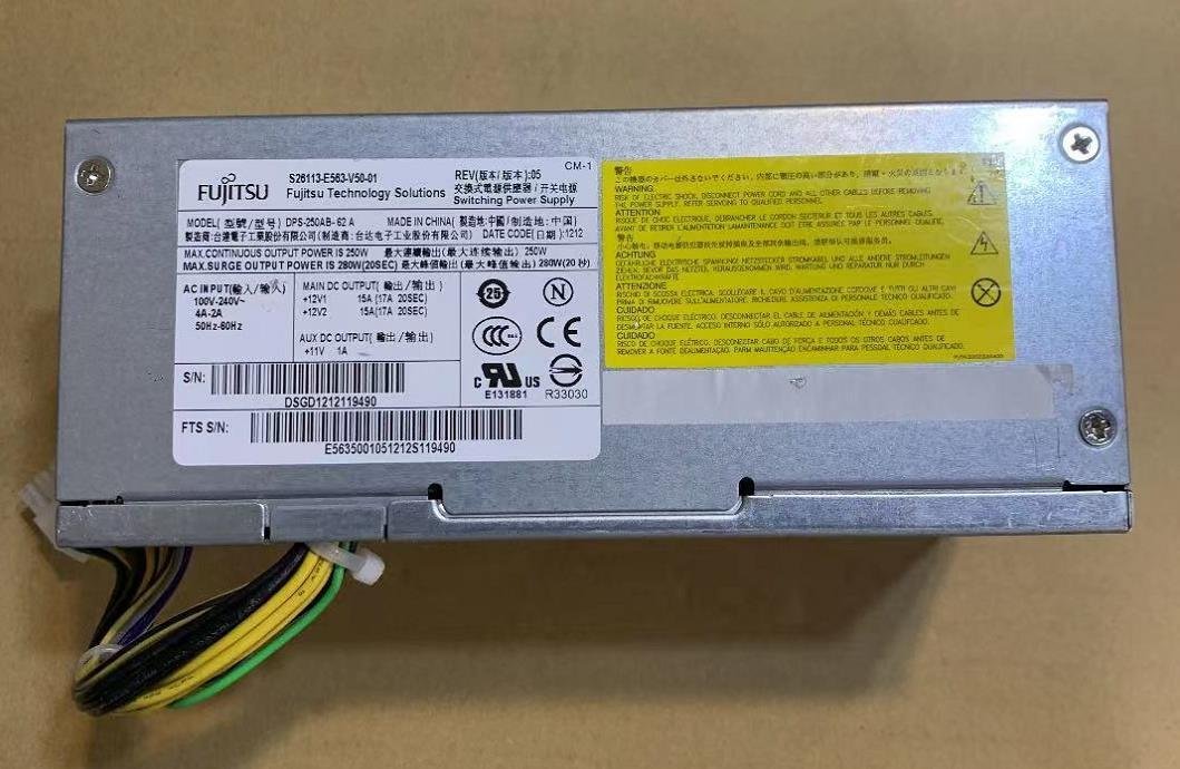 FUJITSU DPS-250AB-62 A 電源ユニット 280W S26113-E563-V50-01(250W～)｜売買されたオークション情報、yahooの商品情報をアーカイブ公開 ...