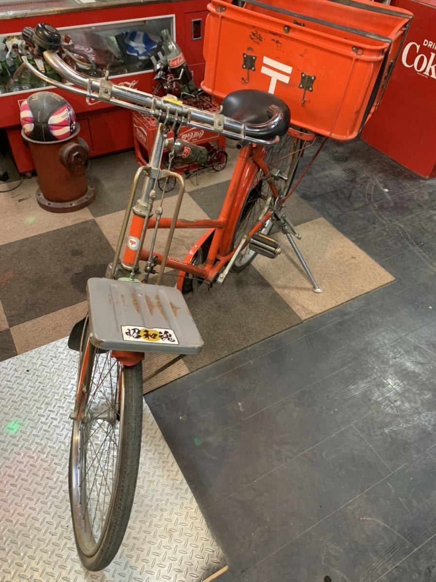 丸石自転車 郵便局 配達 赤い自転車 レア 希少 レトロ 当時物 丸石自転車 郵便局 配達 赤い自転車 レア 希少 レトロ 当時物