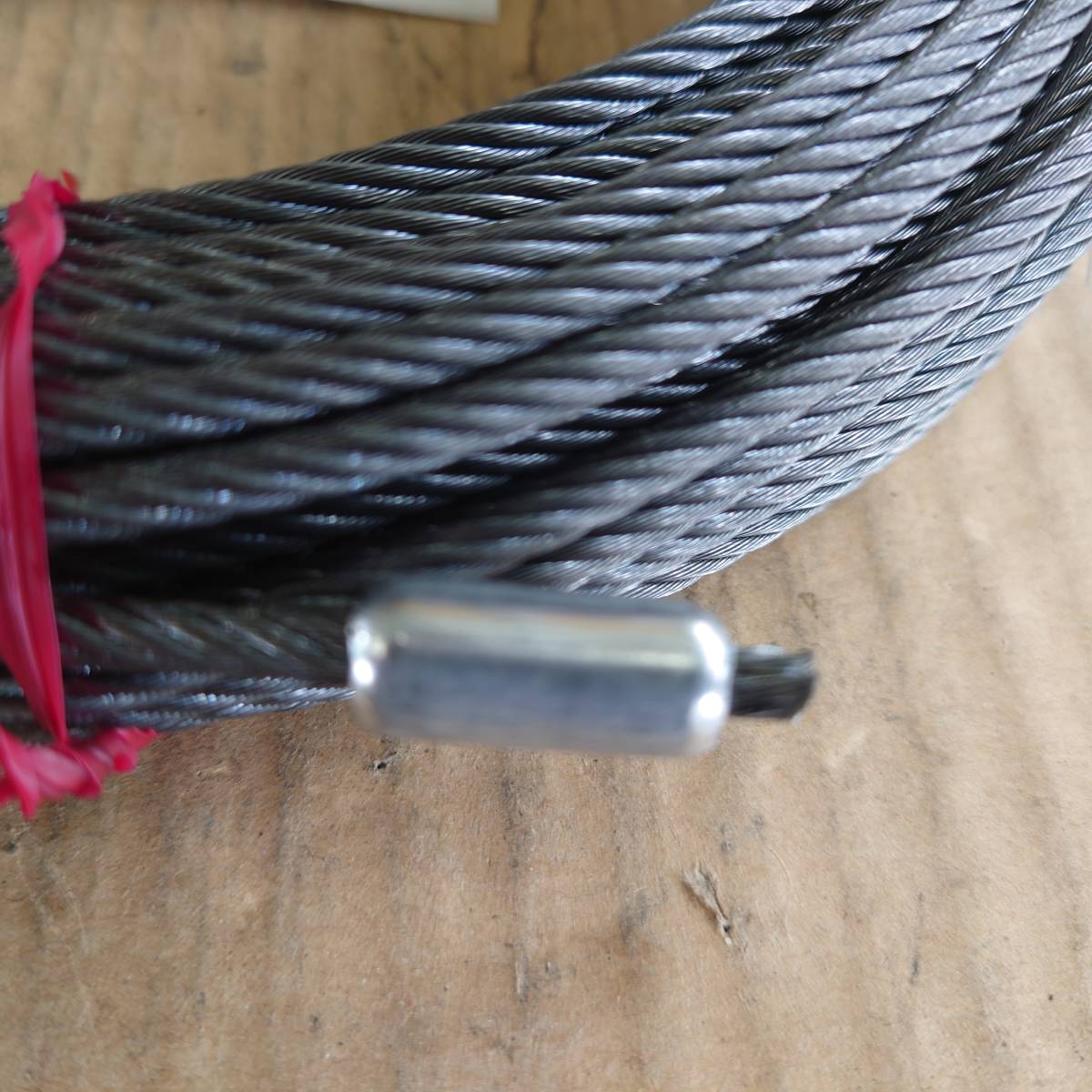 Yahoo!オークション - ロック加工 裸 ワイヤーロープ 4mm 30m巻