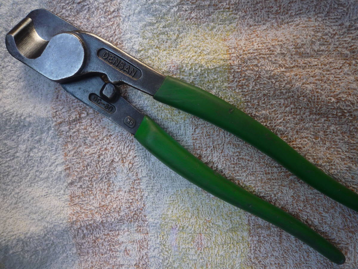 Yahoo!オークション - DENSAN ケーブルカッター DC-60 銅線専用 中古...