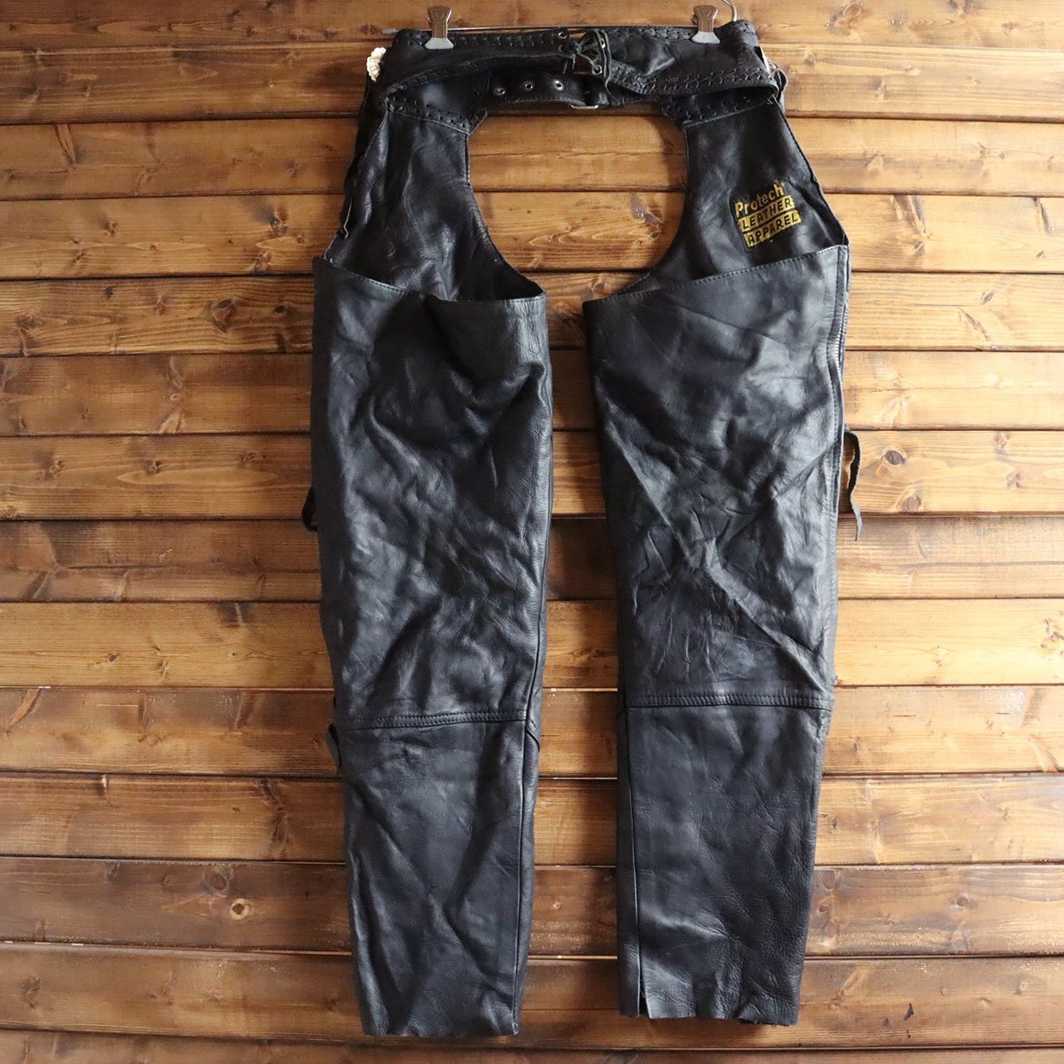 Yahoo!オークション - A7/T7.14-5 Protech LEATHER APPAREL 本革 レザ...