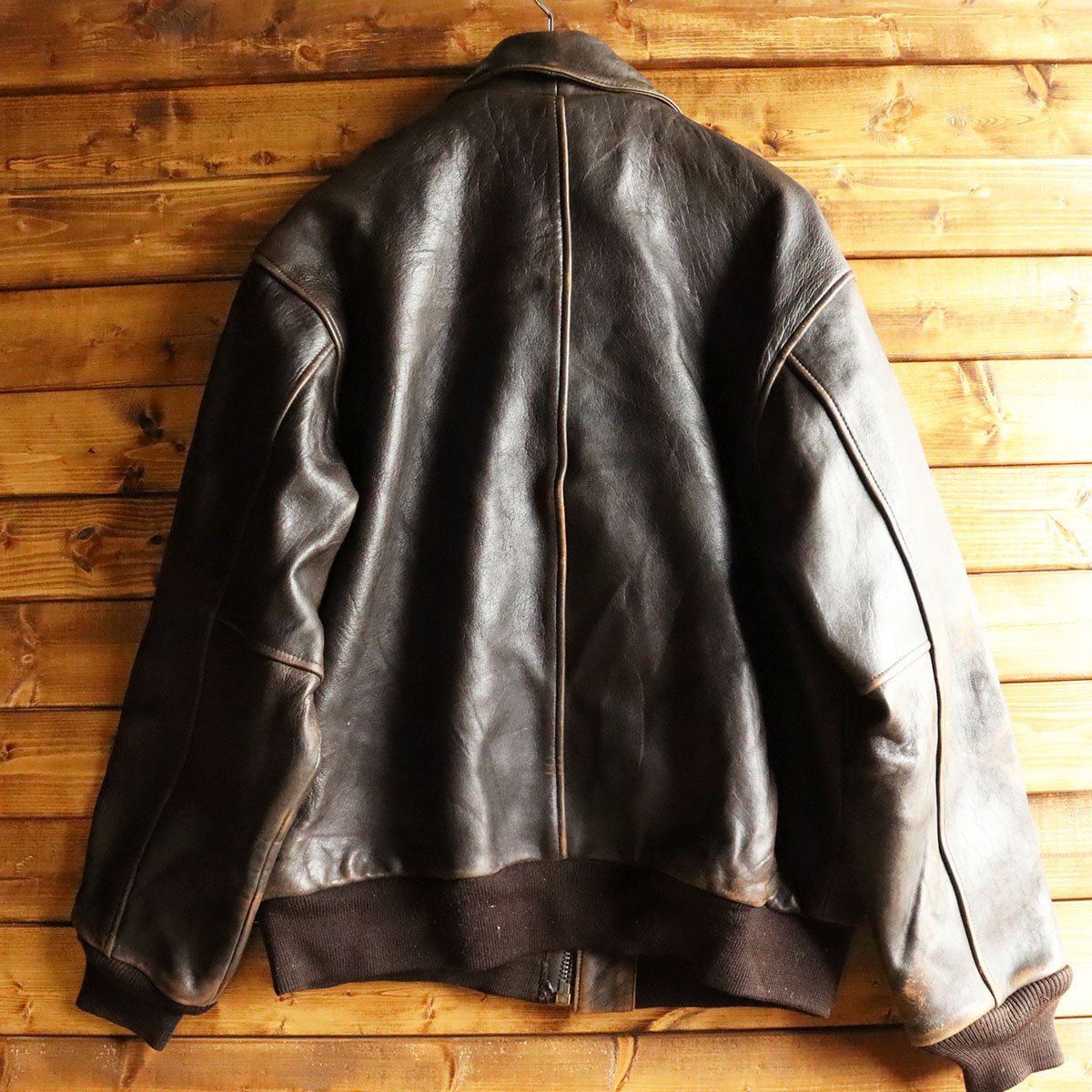 Yahoo!オークション - C6/T6-17-3 SCHOTT ショット A-2 レザーフライト...