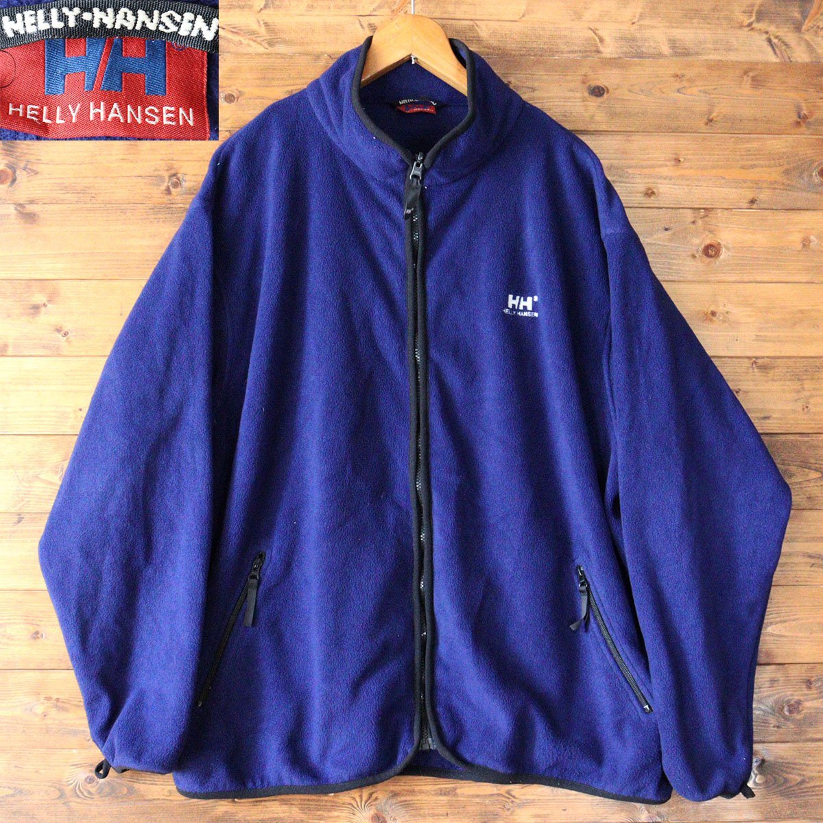 I5/s7.1-2 HELLY HANSEN ヘリーハンセン フリースジャケット メンズ サイズXL ネイビー 紺 ジャンパー ブルゾン YKKジッパー(男性用)｜売買されたオークション情報 ...