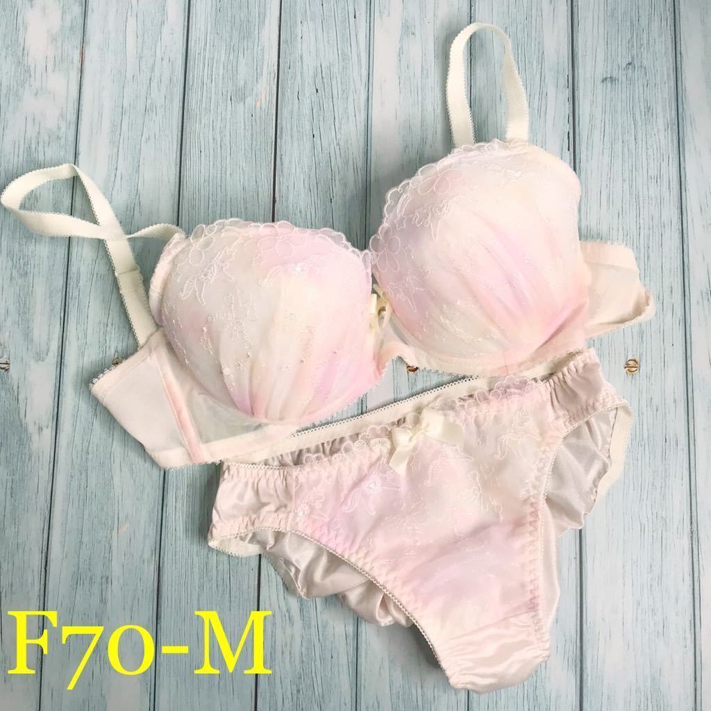 Yahoo!オークション - F70ブラショーツセット 可愛い薄いピンク ショー...
