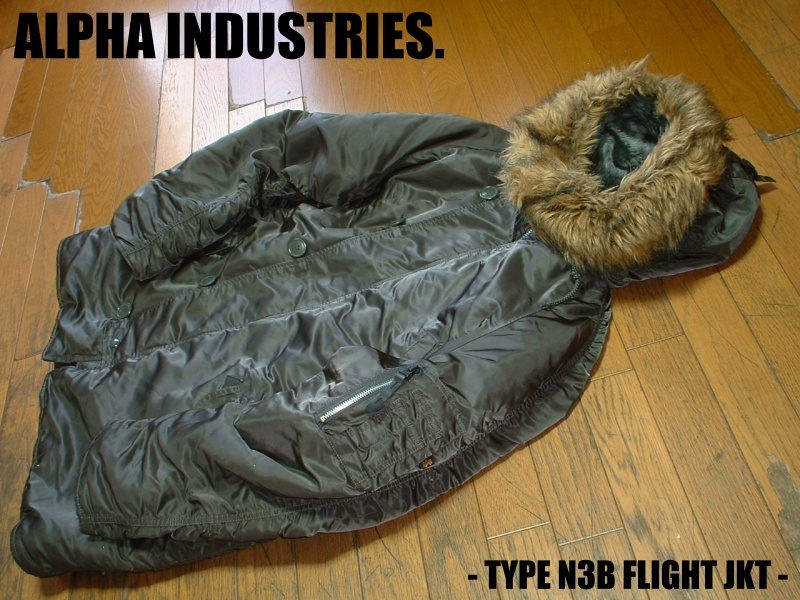 Yahoo!オークション - 売り切りALPHA INDUSTRIES.セージグリーンN-3Bフ...