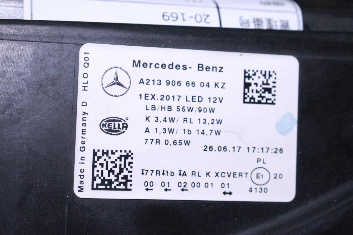 Yahoo!オークション - 20-169 美品 前期 LED W213 ベンツEクラス 右ヘ...