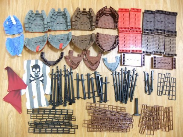 Yahoo!オークション - H59 LEGO 船 帆 パーツ バラパーツ 約2キロ 大量...