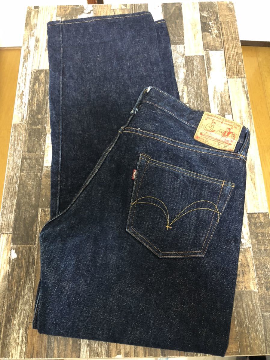 送料無料 即決 濃紺 SAMURAI JEANS サムライジーンズ Lot 19 S5000VX 肉厚 21オンス W36×L36｜PayPayフリマ