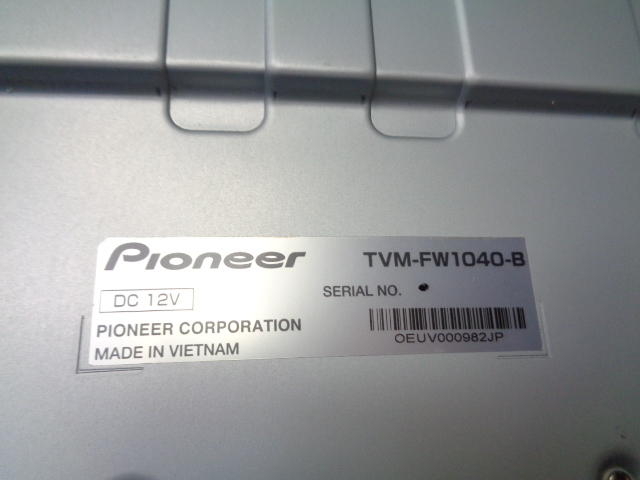 Yahoo!オークション - [L05] カロッツェリア TVM-FW1040-B フリップダ...