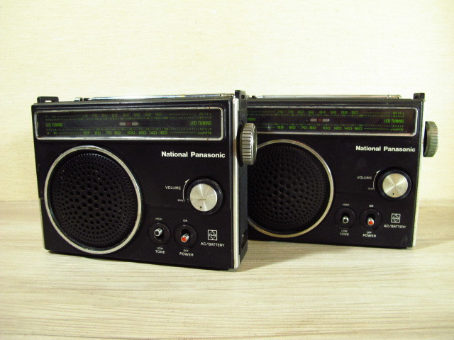 Yahoo!オークション - 【現状渡し】National Panasonic AM/FM 2バンド...