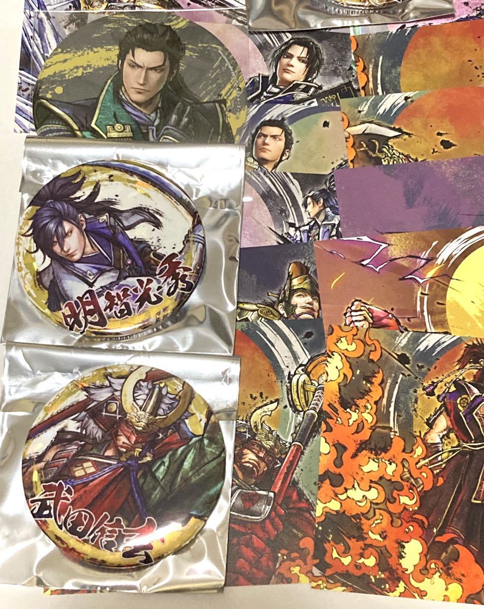 戦国無双5 グッズセット ホログラム缶バッジ 特典 ポストカード 戦国無双5 グッズセット ホログラム缶バッジ 特典 ポストカード