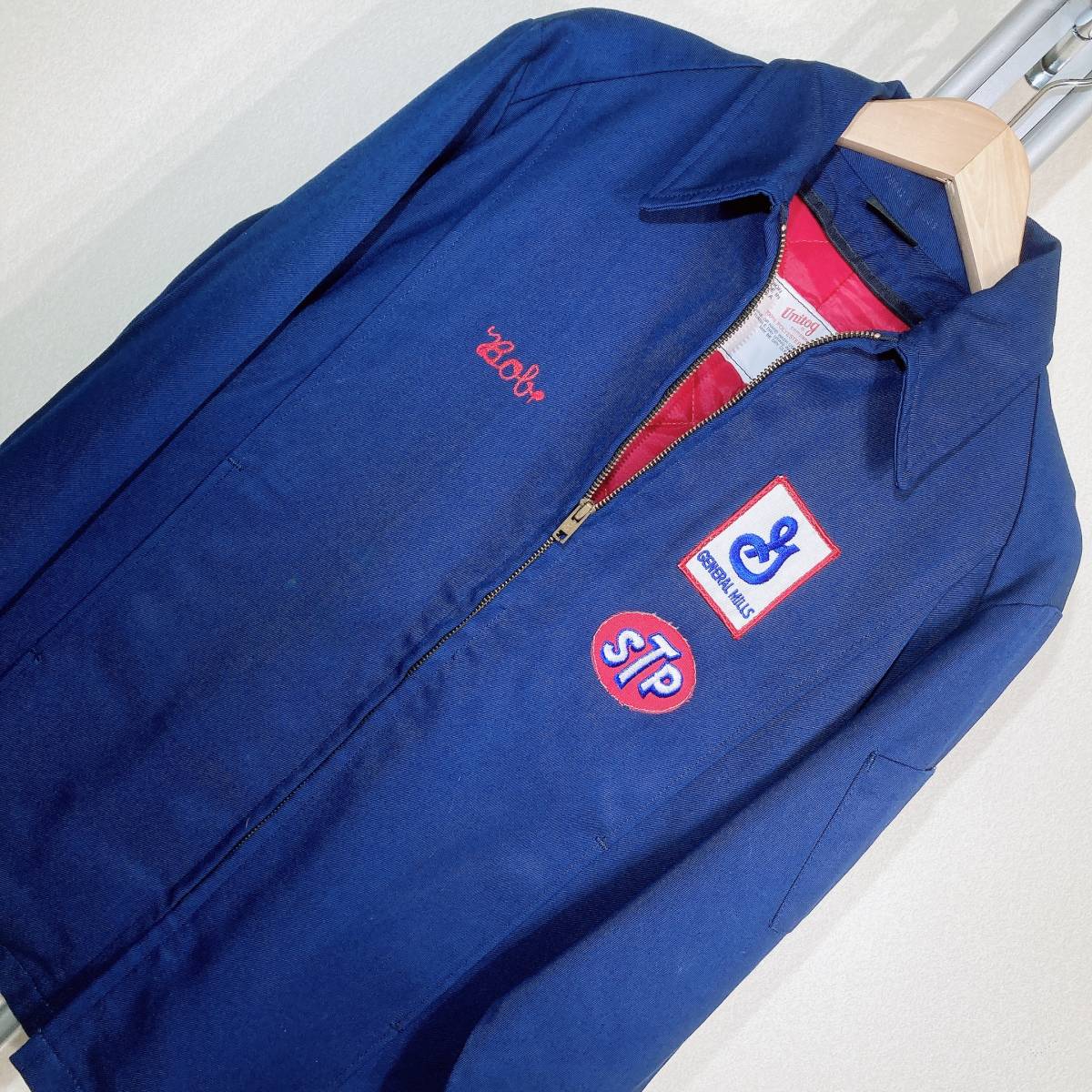 Yahoo!オークション - W023 USA製ヴィンテージ Unitog 紺/ワッペン付 ...