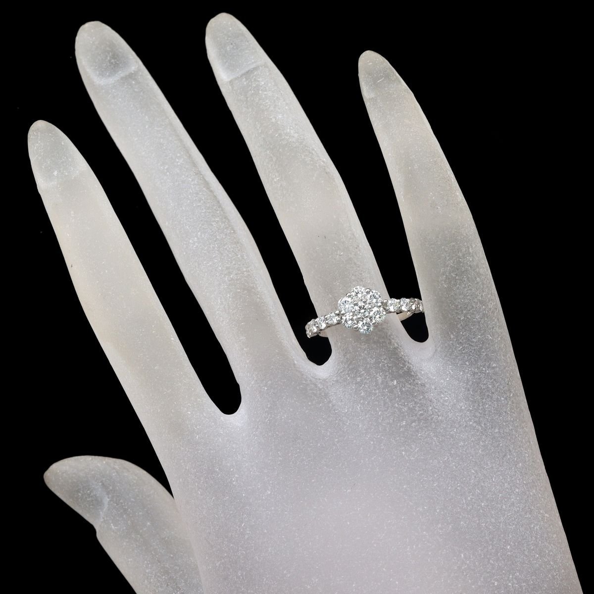 Yahoo!オークション - スタイリッシュデザイン Pt900 ダイヤモンド リ...