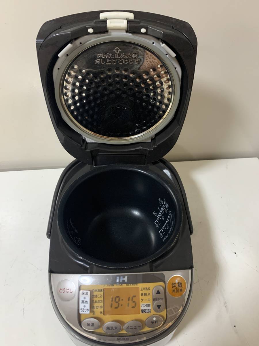 Yahoo!オークション - 【 動作品】ZOJIRUSHI 象印 NP-VL10 IH炊飯ジャ...