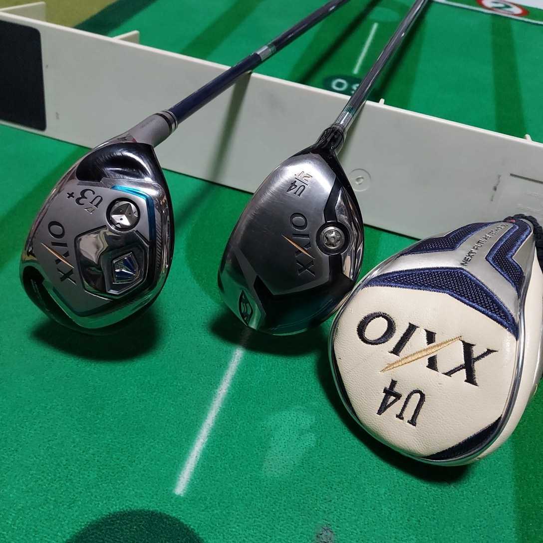 Yahoo!オークション - XXIO UT 2本 U3+ U4 ロフト17と21 フレックスSR ...