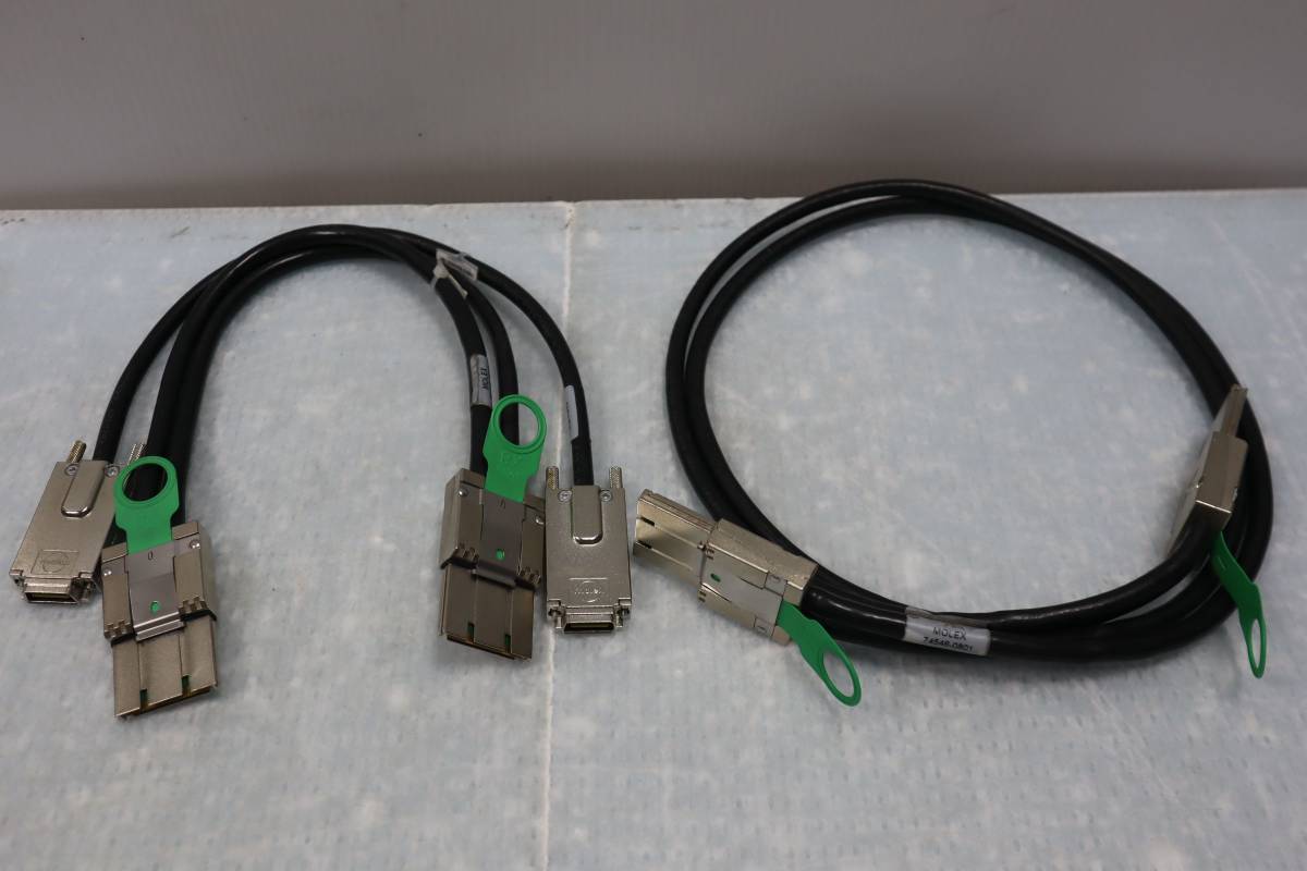 CB2597# スタックケーブル Molex 74546-0813 1本 molex 74546-0801 1本 molex 74526-2003 1本 まとめて3本セット(ネットワーク ...