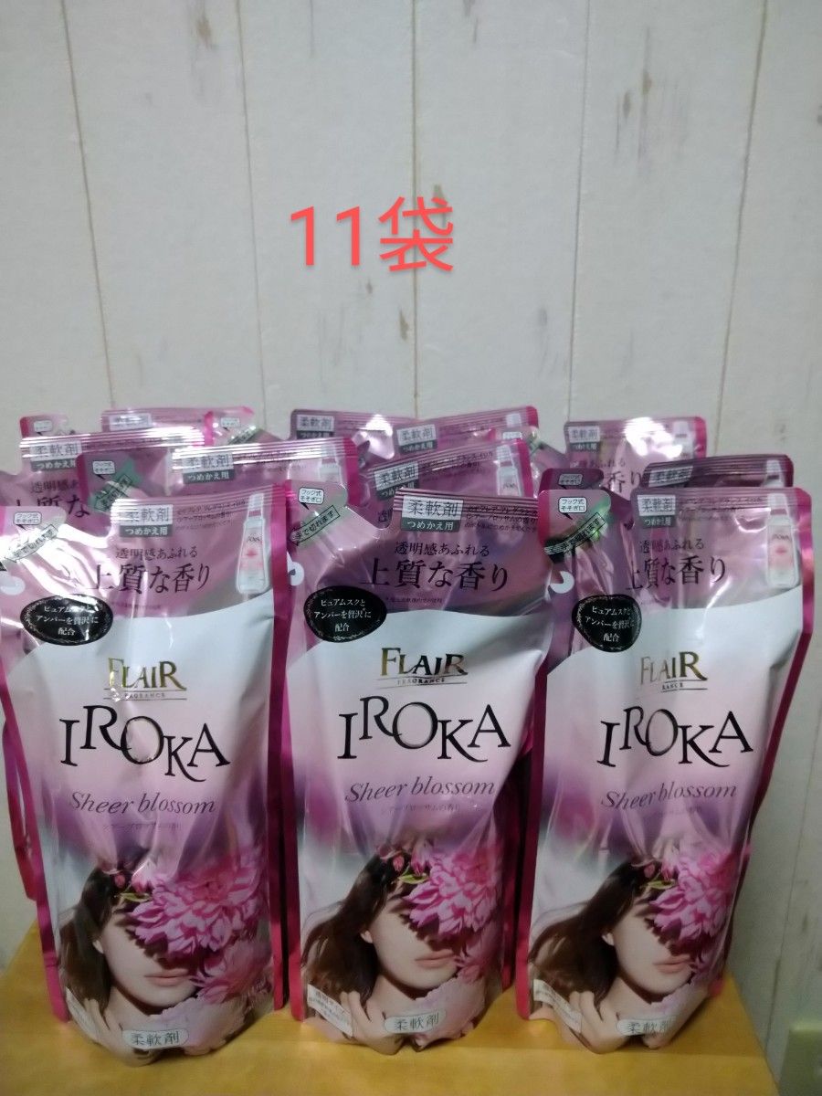 フレアフレグランス 柔軟剤 IROKA(イロカ) シアーブロッサムの香り 詰め替え 480mL 11個｜PayPayフリマ