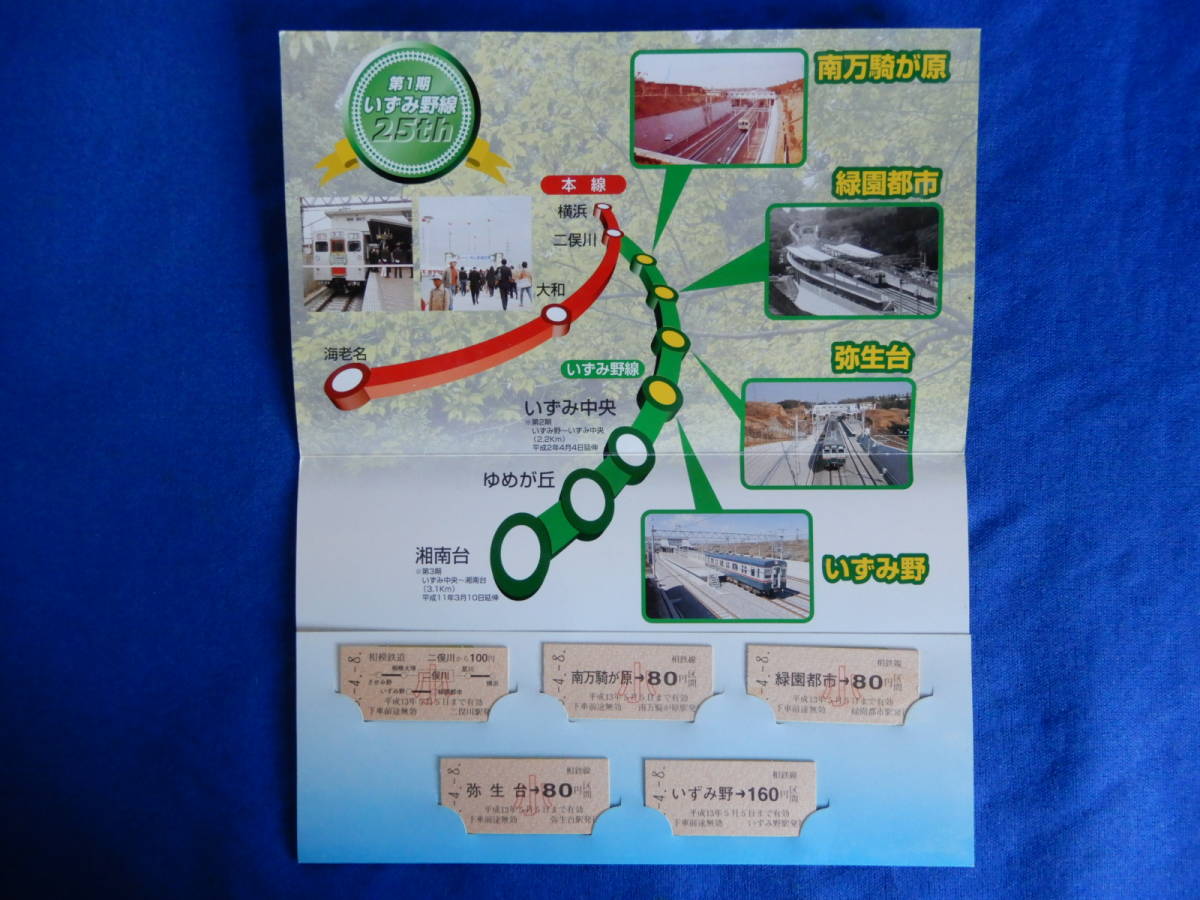 Yahoo!オークション - 相鉄 いずみ野線開業25周年記念切符 H13 ・4・8