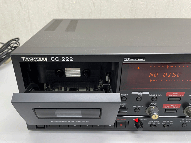 Yahoo!オークション - TASCAM CC-222 業務用CDカセットレコーダー タス...
