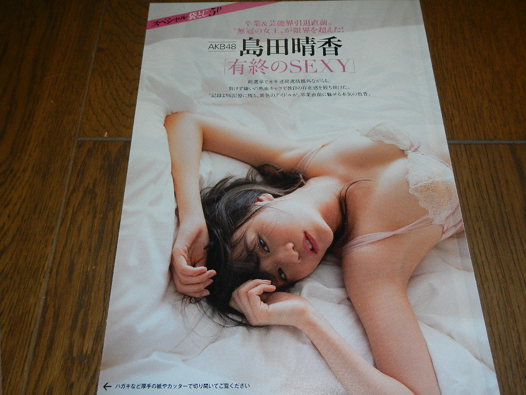 Yahoo!オークション - 10751 島田晴香 袋とじ未開封4p 1p