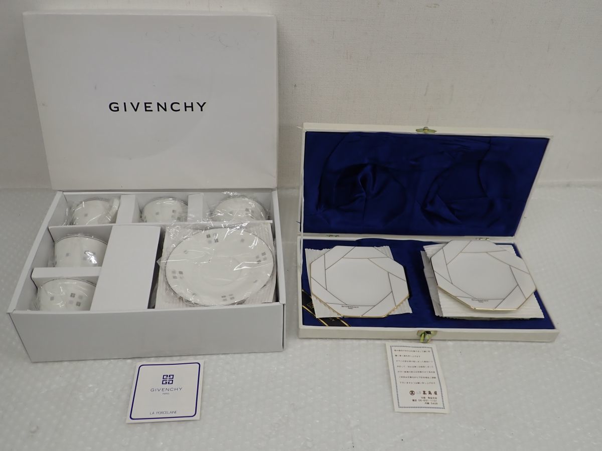 Yahoo!オークション - D252-100 未使用 GIVENCHY yamaka 5客コーヒー...
