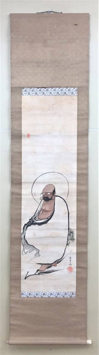 Yahoo!オークション - S133 『模写』十峰外史（大樹）【達磨大師像】人...