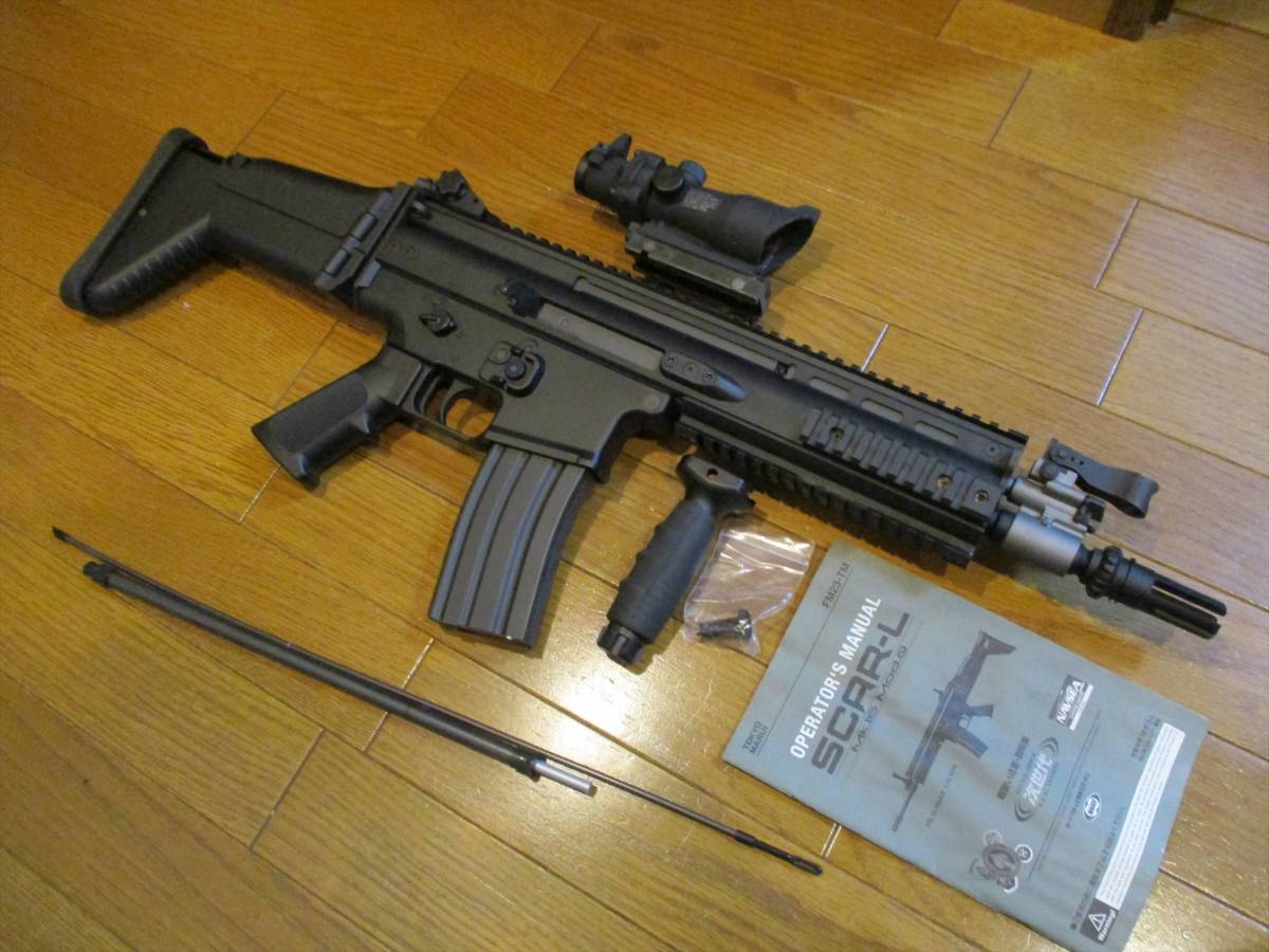 Yahoo!オークション - 東京マルイ 次世代SCAR-L CQC BKカラー オマケ付...