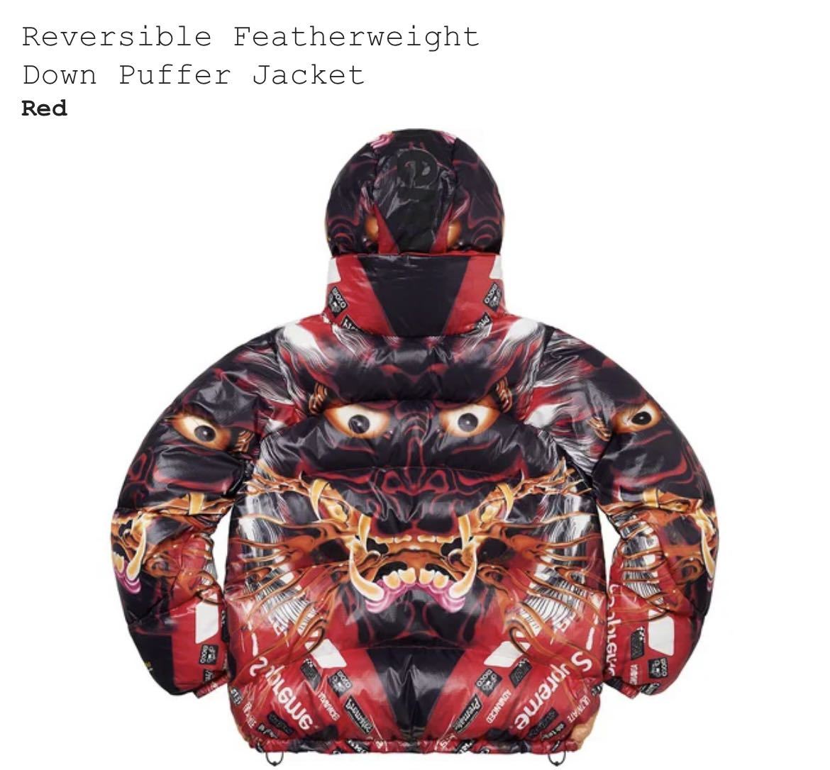 Supreme】Reversible FeatherweightDown Puffer Jacket Red Supreme】Reversible FeatherweightDown Puffer Jacket Red