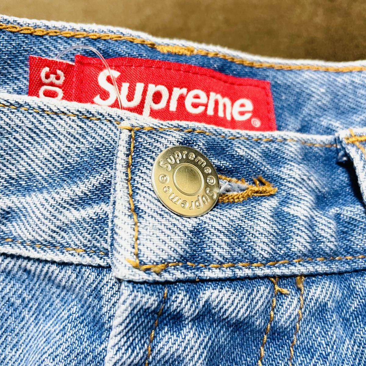 Supreme Baggy Jean Pant Washed Indigo W30 S 22ss 2022年 青 バギー ジーンズ デニム パンツ クラシックロゴ 未使用 タグ付き(新品)の ...