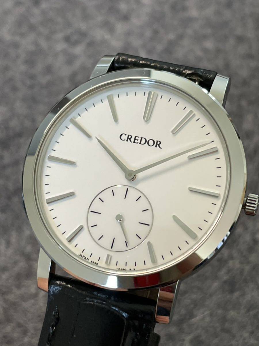SEIKO CREDOR セイコー クレドール シグノ GCBE995 6898-00R0 ホワイト 裏スケ 手巻 メンズ 腕時計 説明書 ケース付 ステンレス(クレドール)｜売買された ...