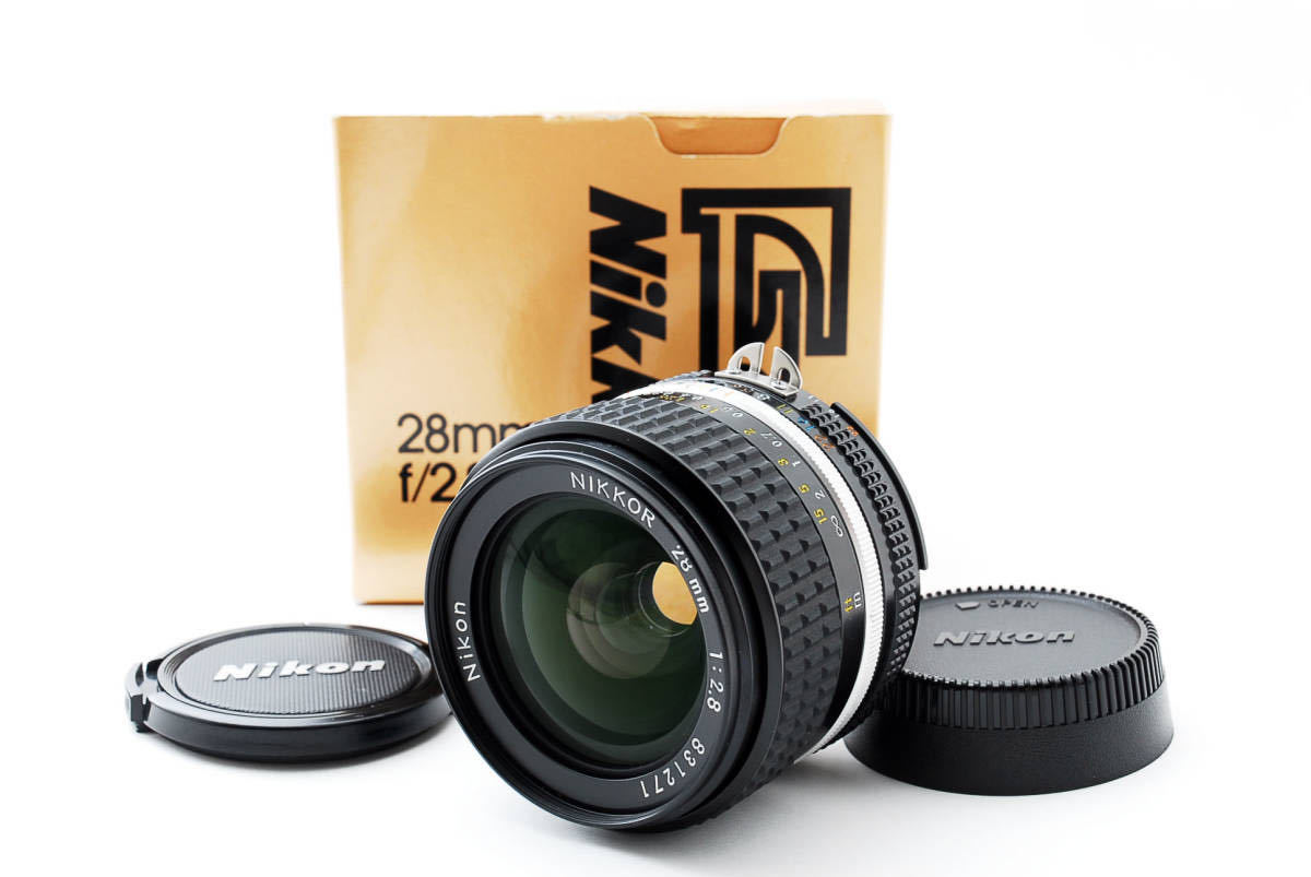 Yahoo!オークション - 元箱付き NIKON Ai-S 28mm F2.8 ニコン 単焦点...
