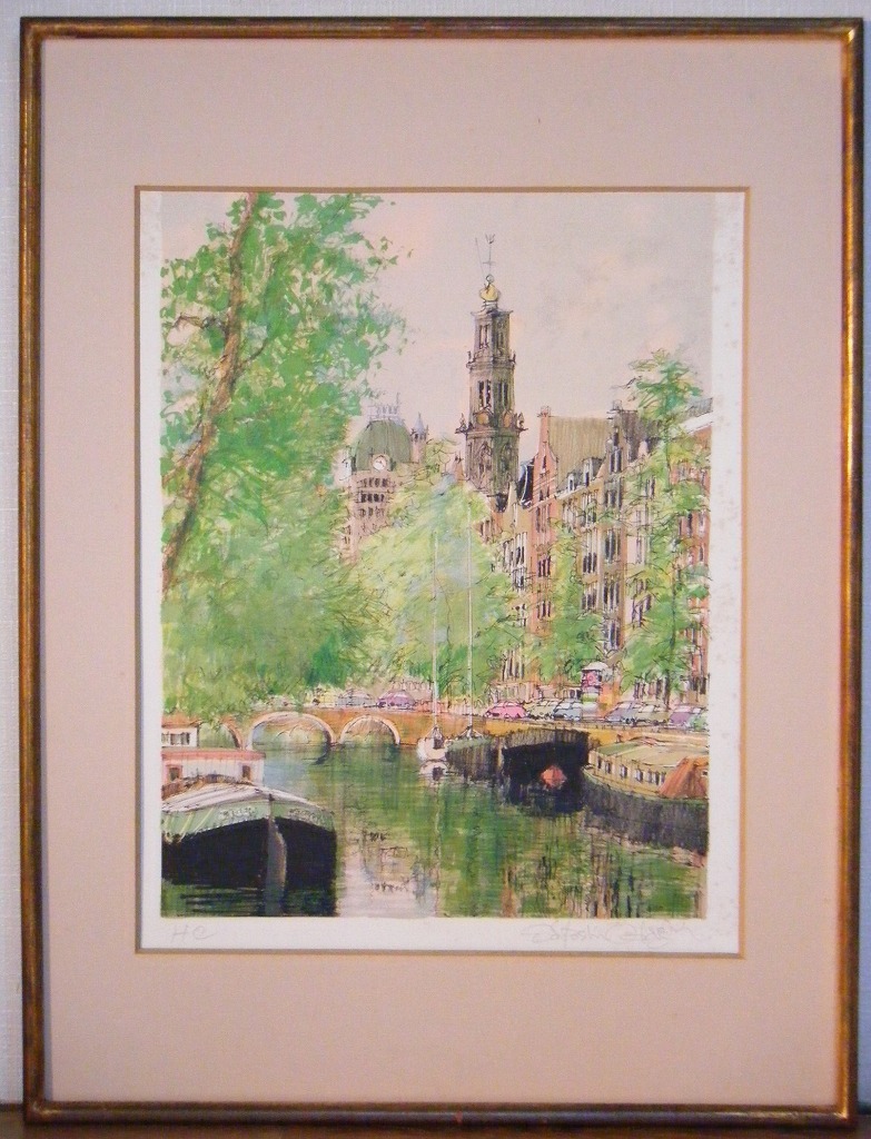 Yahoo!オークション - 版画 小田切訓 リトグラフ 風景 J54