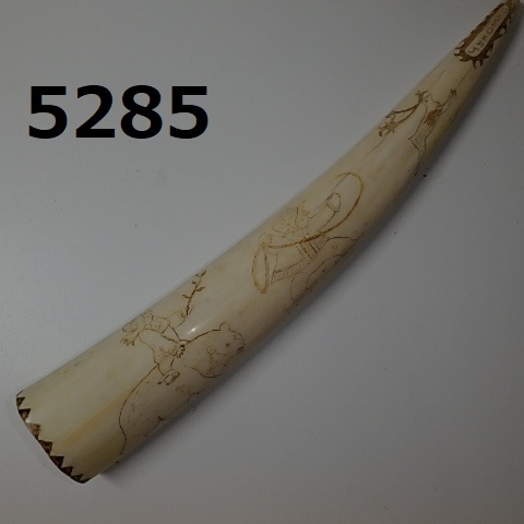 Yahoo!オークション - FK-5285 時代 セイウチ牙 細密彫刻 アイヌ ロシ...