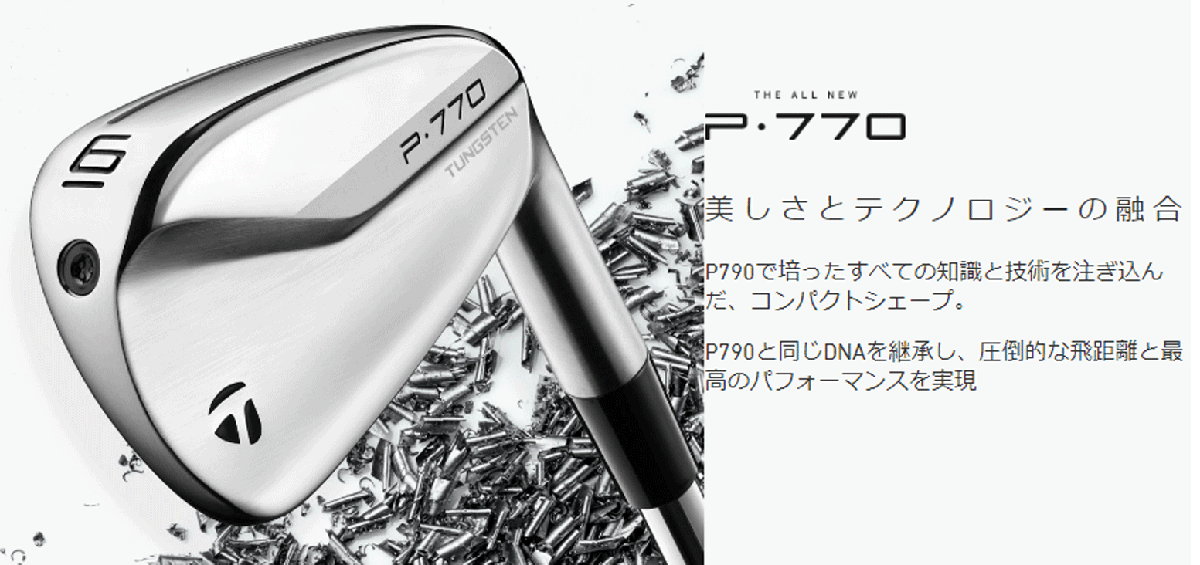 テーラーメイド 2020.9 NEW P770 6本アイアン 5~P-WEDGE DMG EX TOUR ISSUE スチール S200 コンパクトな形状 日本仕様 即納(テーラーメイド ...