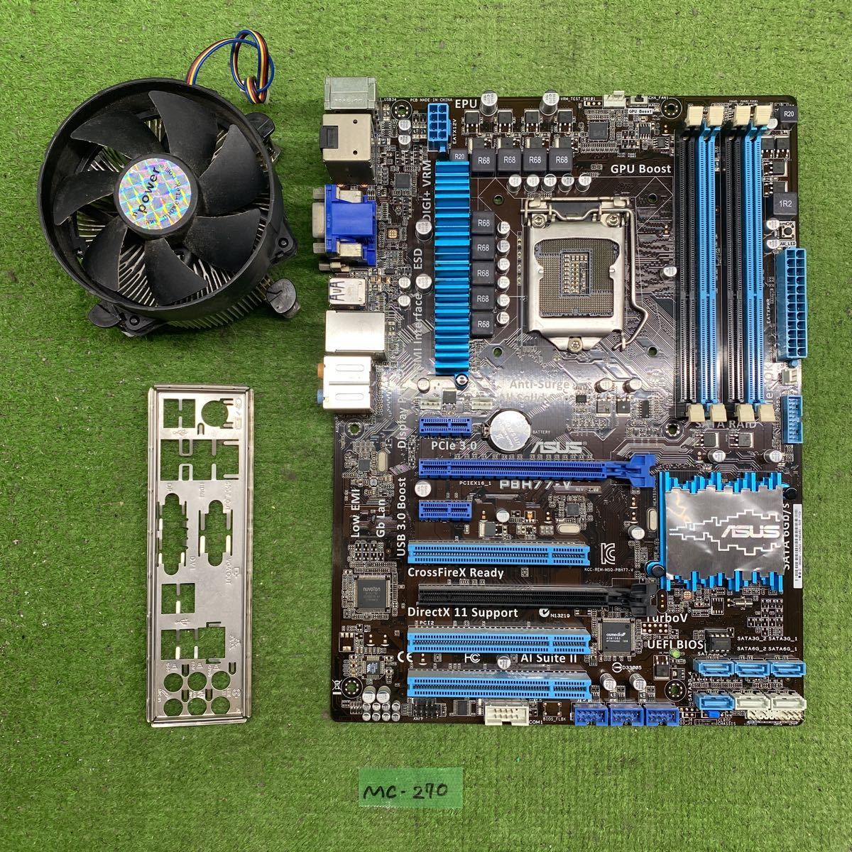 Yahoo!オークション - MC-270 激安 マザーボード ASUS P8H77-V LGA1155...