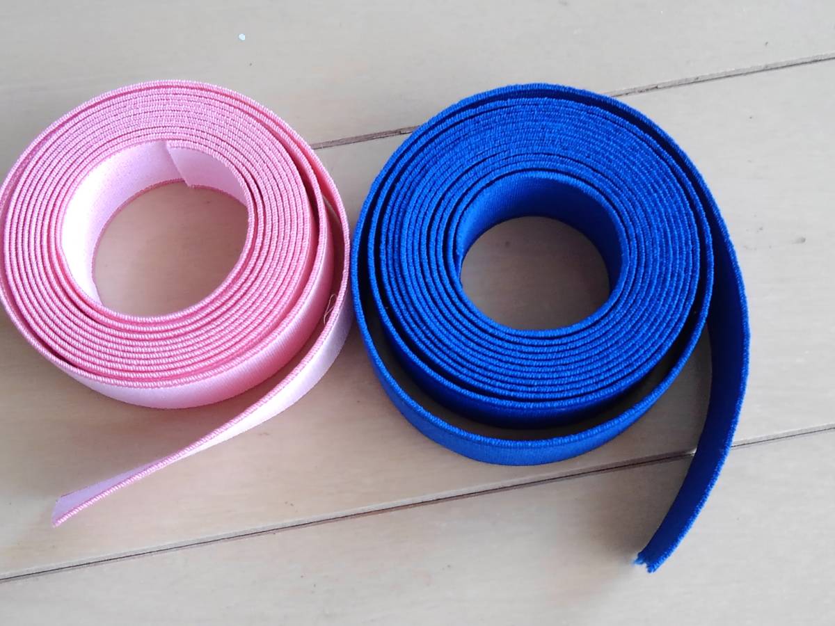 Yahoo!オークション - 巾2cm ゴムテープ 青・ピンク 組 №B－22119-...