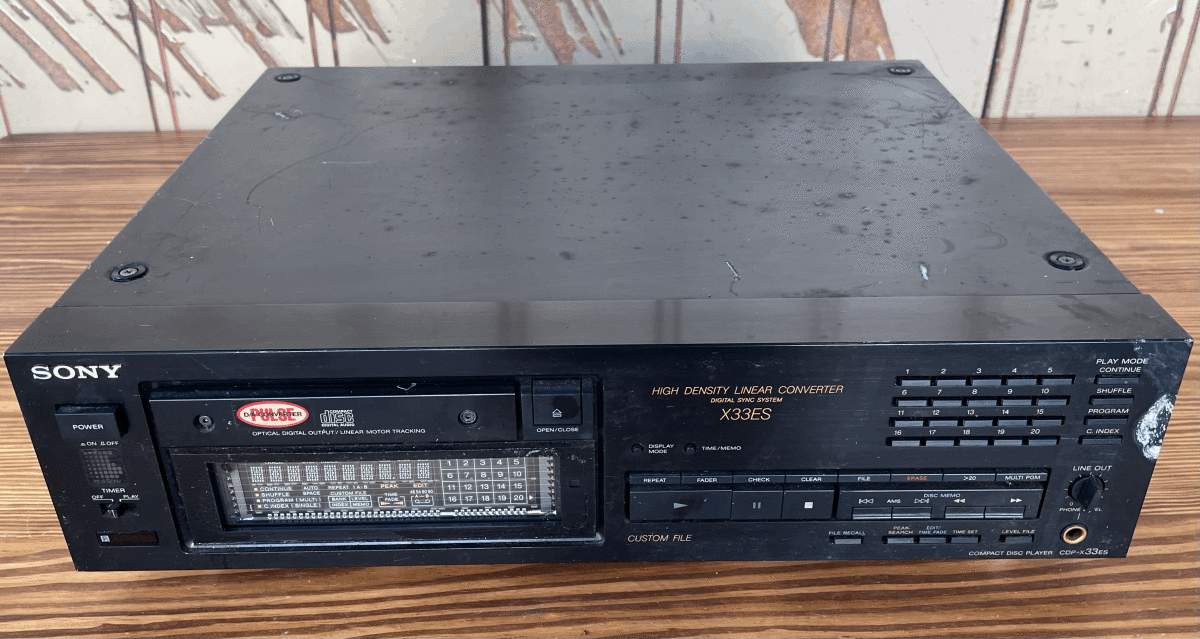 Yahoo!オークション - ジャンク SONY ソニー CDプレーヤー CDP-X33ES ...